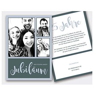 Jubiläumskarten FREUNDE gestalten|HACH Grußkarten